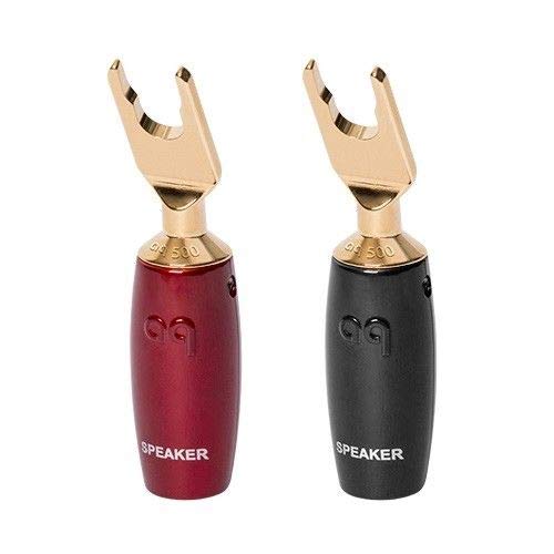 AudioQuest???500シリーズ???スペードコネクタ???ゴールド???4のセット(未使用品)