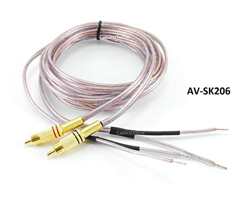 CablesOnline 6?ft 18-awg withスピーカーケーブルワイヤペアケーブルデュ (未使用品)