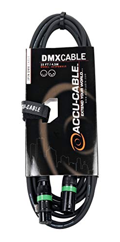 ADJ Products AC3PDMX15 11.5インチ3ピンステージまたはスタジオDMXケーブ (未使用品)