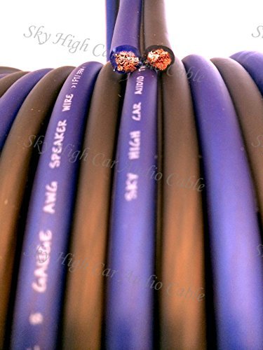 100 Feet True 8ゲージAWG CCAスピーカーワイヤ車ホームオーディオ(未使用品)