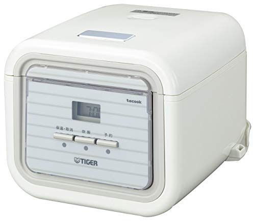 タイガー 炊飯器 3合 マイコン 一人暮らし用 レシピ付 シンプルホワイト  t(未使用品)