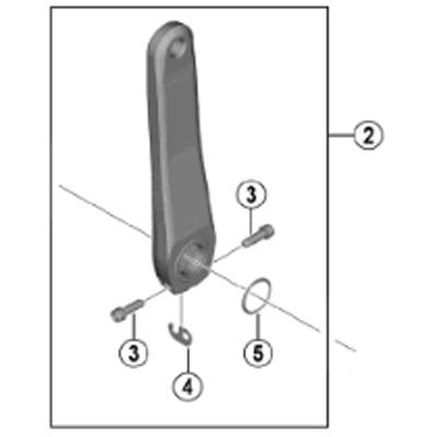 シマノ(SHIMANO) 左クランク 172.5mm シルバー FC-R7000用 Y1WV98120(未使用品)