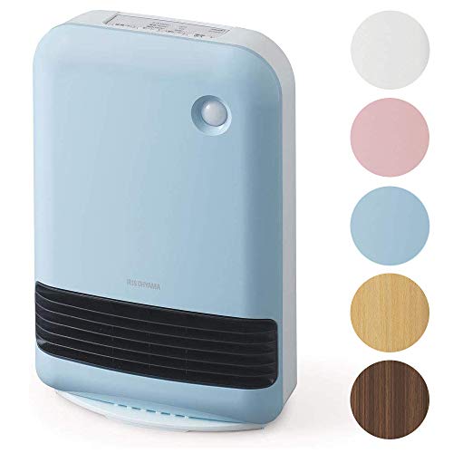 アイリスオーヤマ 人感センサー付き大風量セラミックファンヒーター ブルー(未使用品)