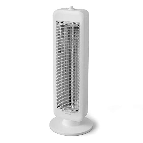 アイリスオーヤマ 遠赤外線電気ストーブ 縦型首振り ブラックコートヒータ (未使用品)