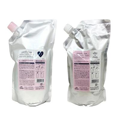 ● セット販売 ミルボン ジェミールフラン シャンプー H ハート 1000ml + トリートメント シルキーシャイニー 1000g 詰め替え リフィル 美容室専売 サロン専売 ヘアケア うるおい ツヤ MILBON