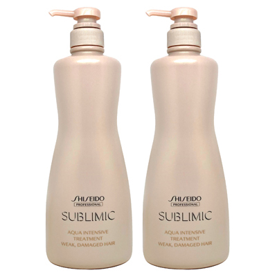● 2本セット 資生堂 サブリミック アクアインテンシブ トリートメント 1000g W a サロン専売品 美容室専売 ヘアトリートメント 洗い流す SHISEIDO