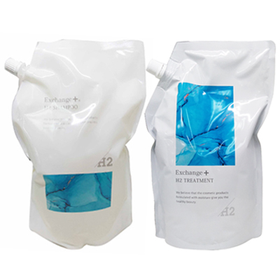 ● セット販売 ストリ エクスチェンジ プラス H2 シャンプー 1000ml + H2 トリートメント 1000ml 詰め替え レフィル サロン専売 美容室専売 サロン 美容院 美容室 STRI