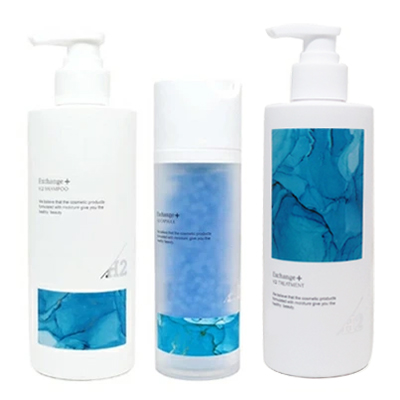 ● 3点セット販売 ストリ エクスチェンジ プラス H2 シャンプー 300ml ＋ トリートメント 300ml + カプセル 100ml サロン専売 美容室専売 水素 艶 髪 STRI パッケージ リニューアル