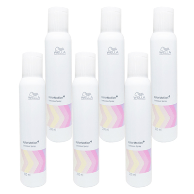● 6本セット ウエラ カラーモーション + ルミナス スプレー 200ml 洗い流さない トリートメント 炭酸ガス オイル スプレー 缶 WELLA