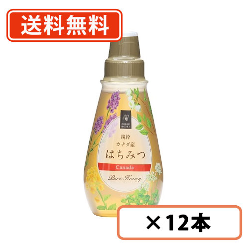 日新蜂蜜　純粋カナダ産はちみつ　400ｇ×12本　蜂蜜　純粋はちみつ　【カナダ産】　送料無料(一部地域を除く）