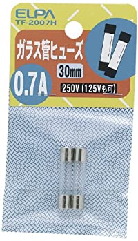 【未使用】【中古】 ELPA ガラス管ヒューズ 30mm 250V 0.7A TF-2007Hの通販はau PAY マーケット - MAGGY&MAGGY | au PAY マーケット－通販サイト