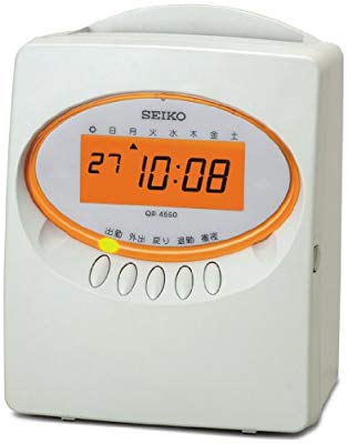 セイコープレシジョン タイムレコーダー QR-4550ホワイト(中古品)