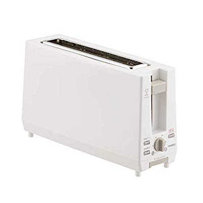 ツインバード スリムポップアップトースター ホワイト TS-D404W(中古品)