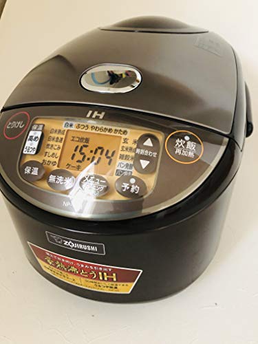 象印マホービン NP-VI18 TA くろまる厚釜 IH炊飯ジャー 1升 ブラウン(中古品)