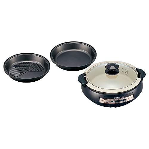 象印 グリル鍋(ホットプレート) 3枚タイプ あじまる ブラウン EP-PX30AM-TA(中古品)