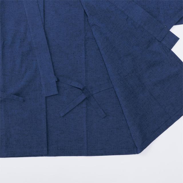 作務衣 久留米綿紬織 上下一組 （女性用） （紺） No.26
