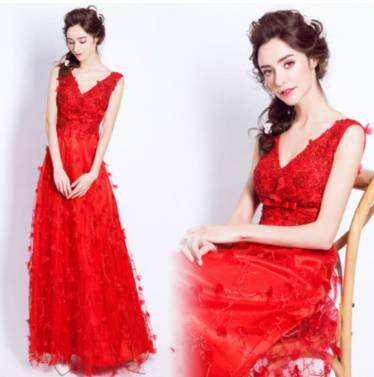 ロングドレス 赤 演奏会 パーティドレス お呼ばれ 謝恩会 大きいサイズ ゆったり大きいサイズ ロング丈 刺繍 個性的 花柄 レース 20代 30代 春 夏 セクシー エレガント 上品 Vネック フラワー ビジュー チュール 肩出し 結婚式 同窓会 婚活 背中 ワンピースドレス