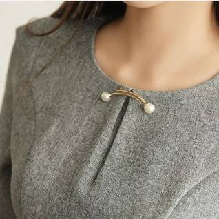 フレアワンピース シンプル＆クラシカル 袖口ステッチ パール 結婚式二次会 お呼ばれ 2018年新作 婚活パーティー フォーマルドレス フレアワンピース シンプル＆クラシカル 袖口ステッチ パール 結婚式