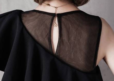 パーティードレス フィッシュテール フリル ロング タイト スリット