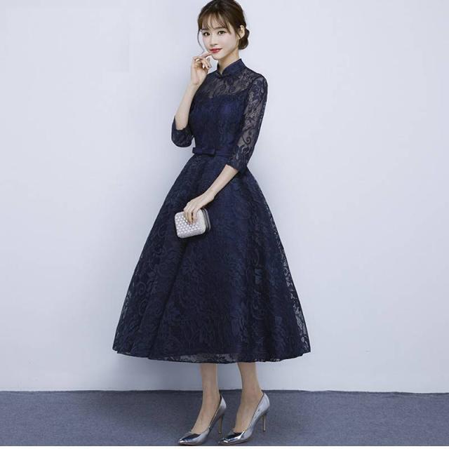 ロングドレス 演奏会 パーティードレス イブニングドレス 春夏 結婚式 二次会 披露宴 ネイビーブラック 大きいサイズ ロング丈 マキシ丈 キャミソール 袖なし Aライン Xライン フレア 刺繍 レース スパンコール 透け感 シースルー 20代 30代 豪華 ロングドレス 演奏会 パーティードレス イブニングドレス 春夏 結婚式