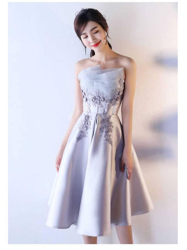 演奏会 パーティードレス お呼ばれドレス イブニングドレス 結婚式 二次会 お呼ばれ デート 女子会 披露宴 同窓会 食事会 大きいサイズ ひざ丈 ノースリーブ 袖なし Aライン フレア 編み上げ オフショルダー 刺繍 花刺繍  20代 30代 40代 フォーマル セクシー フェミニン 上品