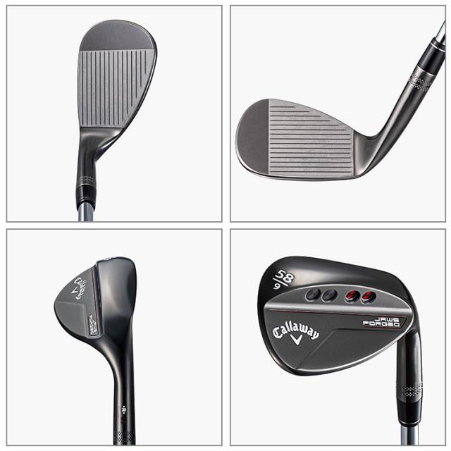 【メーカーカスタム】Callaway(キャロウェイ) JAWS FORGED 2023 ウェッジ チャコールブラック 右用 N.S.PRO MODUS3 SYSTEM3 TOUR 125 スチールシャフト [日本正規品][ジョーズ フォージド]