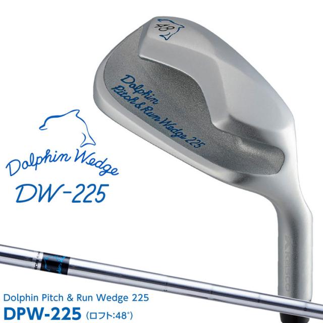 キャスコ ドルフィン ウェッジ DW-225 DPW-225 48° メンズ 右用 スチールシャフト DOLPHIN PITCH ＆ RUN WEDGE 2025 アプローチ ピッチ＆ラン 軟鉄 チッパー