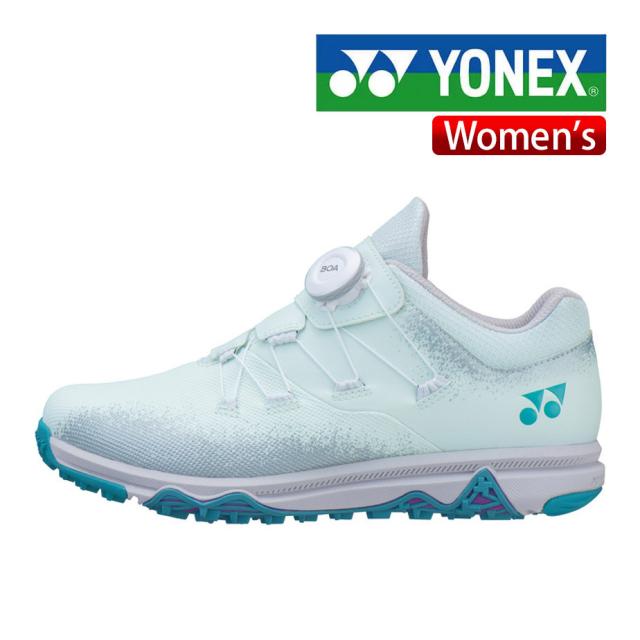 ヨネックス パワークッションエアラスウィメン レディース ゴルフ シューズ SHGAR4L 427 アクアミント 4E スパイクレス BOA 防水 2024年モデル YONEX