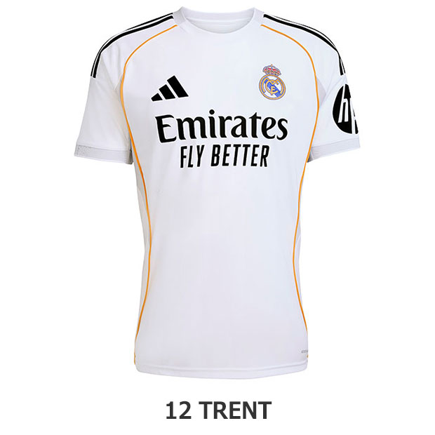 レアルマドリッド 25-26 ホーム 半袖レプリカユニフォーム　12.トレント・アレクサンダー　【adidas|アディダス】クラブチームレプリカウェアーkrn60-jj1931-12-t