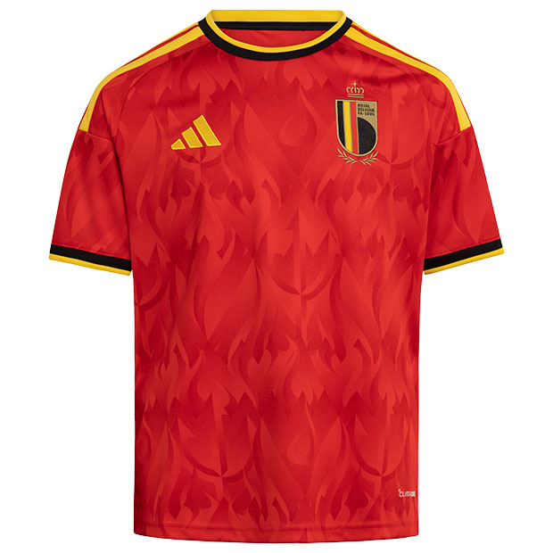 ジュニア ベルギー代表 2026 ホーム 半袖レプリカユニフォーム　【adidas|アディダス】ナショナルチームレプリカウェアーlof97-jz5988