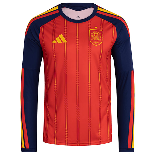スペイン代表 2026 ホーム 長袖レプリカユニフォーム　【adidas|アディダス】ナショナルチームレプリカウェアーqg737-jz5786
