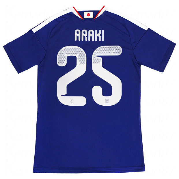 ノベルティ対象 背番号25 荒木隼人 アディダス サッカー日本代表 2026 ホーム レプリカ ユニフォーム 半袖 kd3345　【adidas|アディダス】サッカー日本代表レプリカウェアーdaz45-25-araki