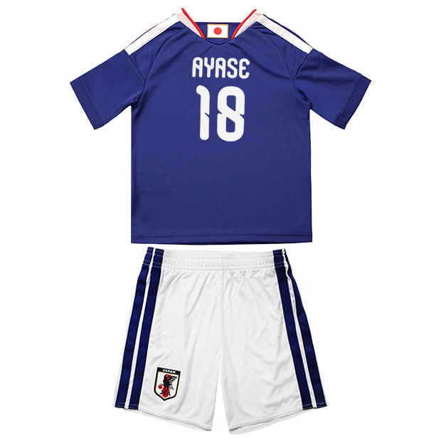 ノベルティ対象 背番号18 上田綺世 キッズ アディダス サッカー日本代表 2026 ホーム レプリカ ユニフォーム セット jz9676　【adidas|アディダス】サッカー日本代表レプリカウェアーvz513-18-ayase