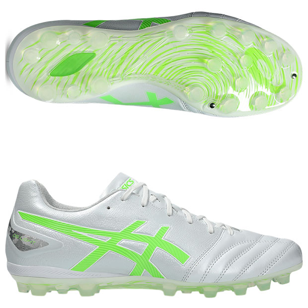 DSライト プロ AG　ホワイト×グリーンゲッコ　【asics|アシックス】サッカースパイク1103a096-106