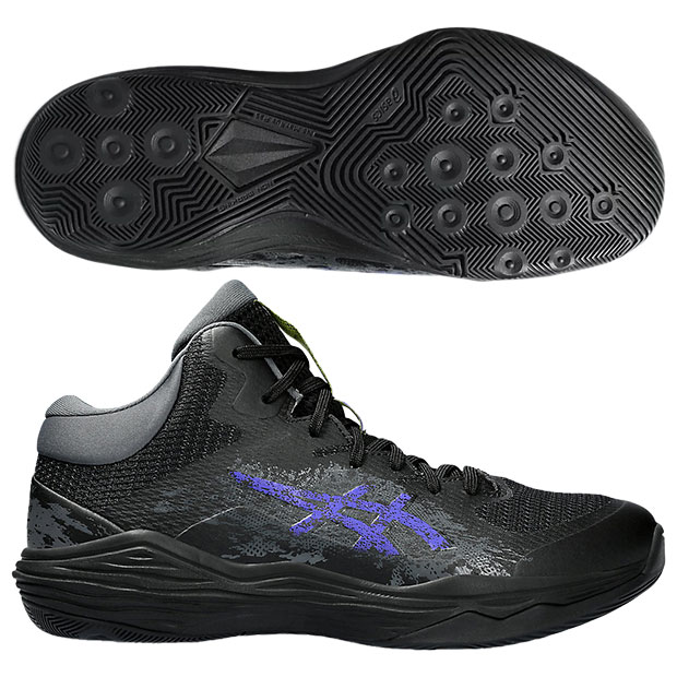 ノヴァフロー|2　ブラック×ブルーバイオレット　【asics|アシックス】バスケットボールシューズ1063a071-001