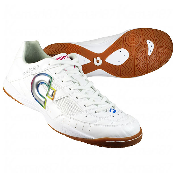 テッサ|ライト|ID|3　パールホワイト×ミラーシルバー　【Desporte|デスポルチ】フットサルシューズds2132-pwmsil