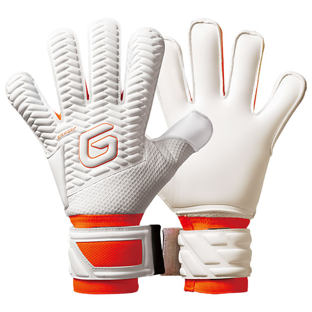 マトゥー|フラットプロ　ホワイト×リッチオレンジ　【GAViC|ガビック】サッカーフットサルゴールキーパーグローブgc3018-whtrorg
