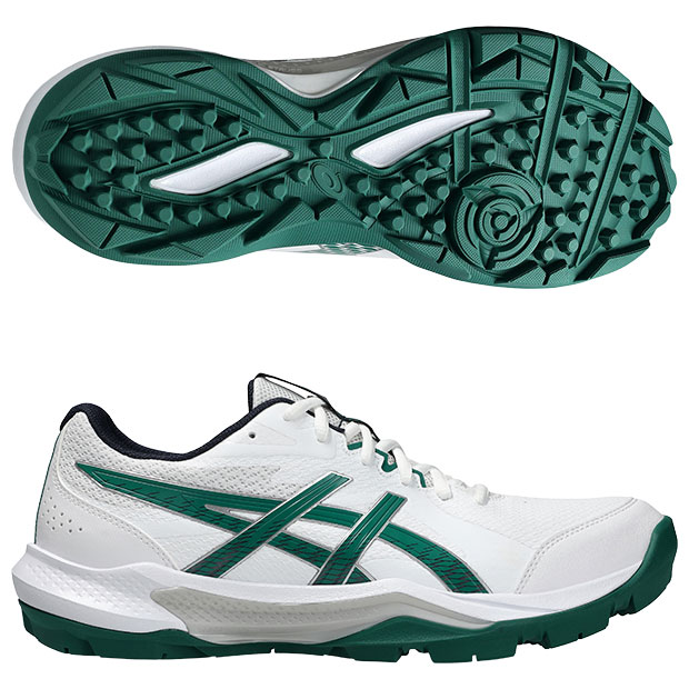 ゲルピーク 3　ホワイト×ジャスパーグリーン　【asics|アシックス】ハンドボールシューズ1113a057-101