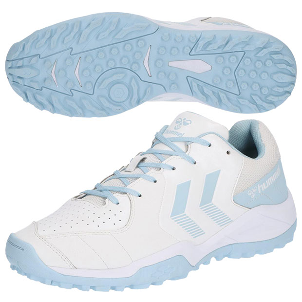 グランドシューター 7　ホワイト×ライトブルー　【hummel|ヒュンメル】ハンドボールシューズhas6020-1067