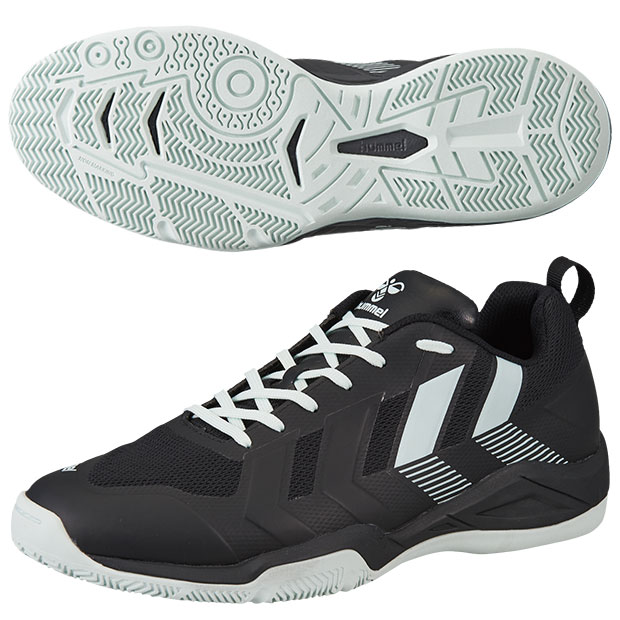 インドアソルジャー NEO 2　ブラック×ライトブルー　【hummel|ヒュンメル】ハンドボールシューズhas8044-9067