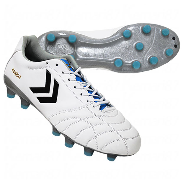 ヴォラート|3|PRO　ホワイト×サックス　【hummel|ヒュンメル】サッカースパイクhas1244r-1075