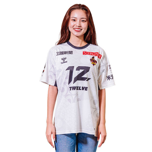 ツエーゲン金沢 2025 アウェイ 半袖オーセンティックユニフォーム　【hummel|ヒュンメル】クラブチームレプリカウェアーhag1062zk-10