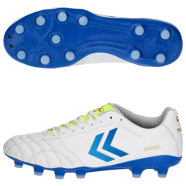 ヴォラート 3 PRO　ホワイト×ライトブルー　【hummel|ヒュンメル】サッカースパイクhas1244r-1067
