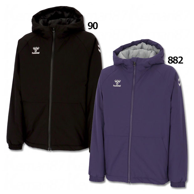 ジュニア パデットジャケット　【hummel|ヒュンメル】サッカーフットサルジュニア防寒ウェアーhjw8093
