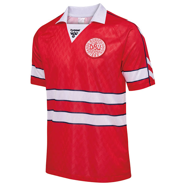 デンマーク代表 1988 ホーム 半袖レプリカユニフォーム　【hummel|ヒュンメル】ナショナルチームレプリカウェアーhm231792-3331