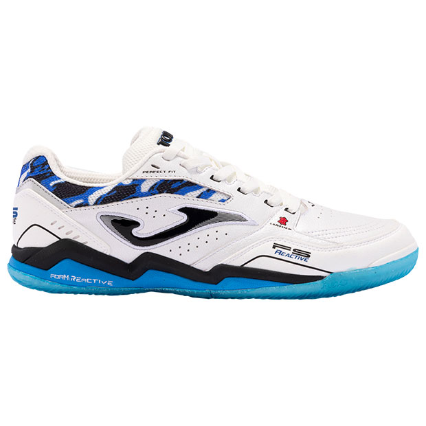 FS|リアクティブ|IN　ホワイト×ブルー　【JOMA|ホマ】フットサルシューズfsw2432in