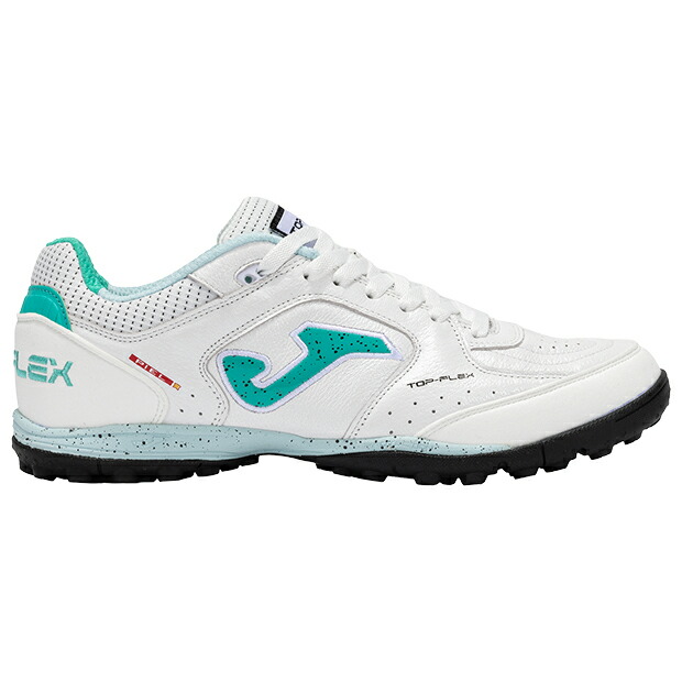 トップフレックス TF　ホワイト×ターコイズ　【JOMA|ホマ】サッカーフットサルトレーニングシューズtopw2502tf