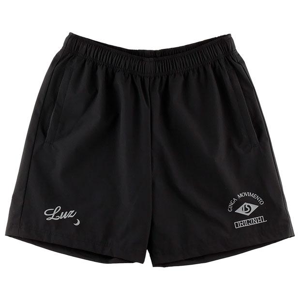 ストレッチタフタ|バギーショートパンツ　ブラック　【LUZ|e|SOMBRA|ルースイソンブラ】サッカーフットサルウェアーl1242103-blk