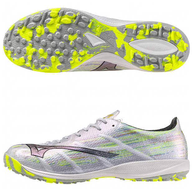 ミズノアルファ|2|ELITE|AS　ホワイト×シルバーイリディセント　【MIZUNO|ミズノ】サッカーフットサルトレーニングシューズp1gd256209