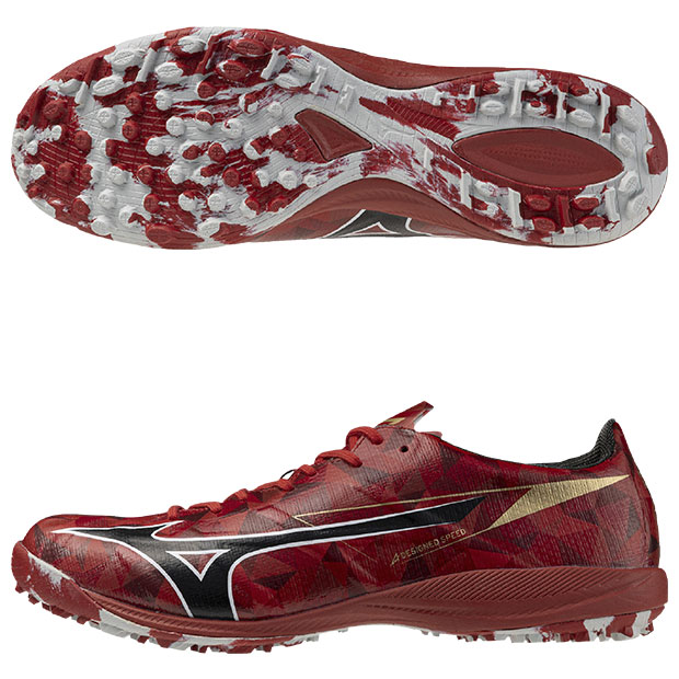 ミズノアルファ 2 ELITE AS　ルビーレッド×ブラック　【MIZUNO|ミズノ】サッカーフットサルトレーニングシューズp1gd256260